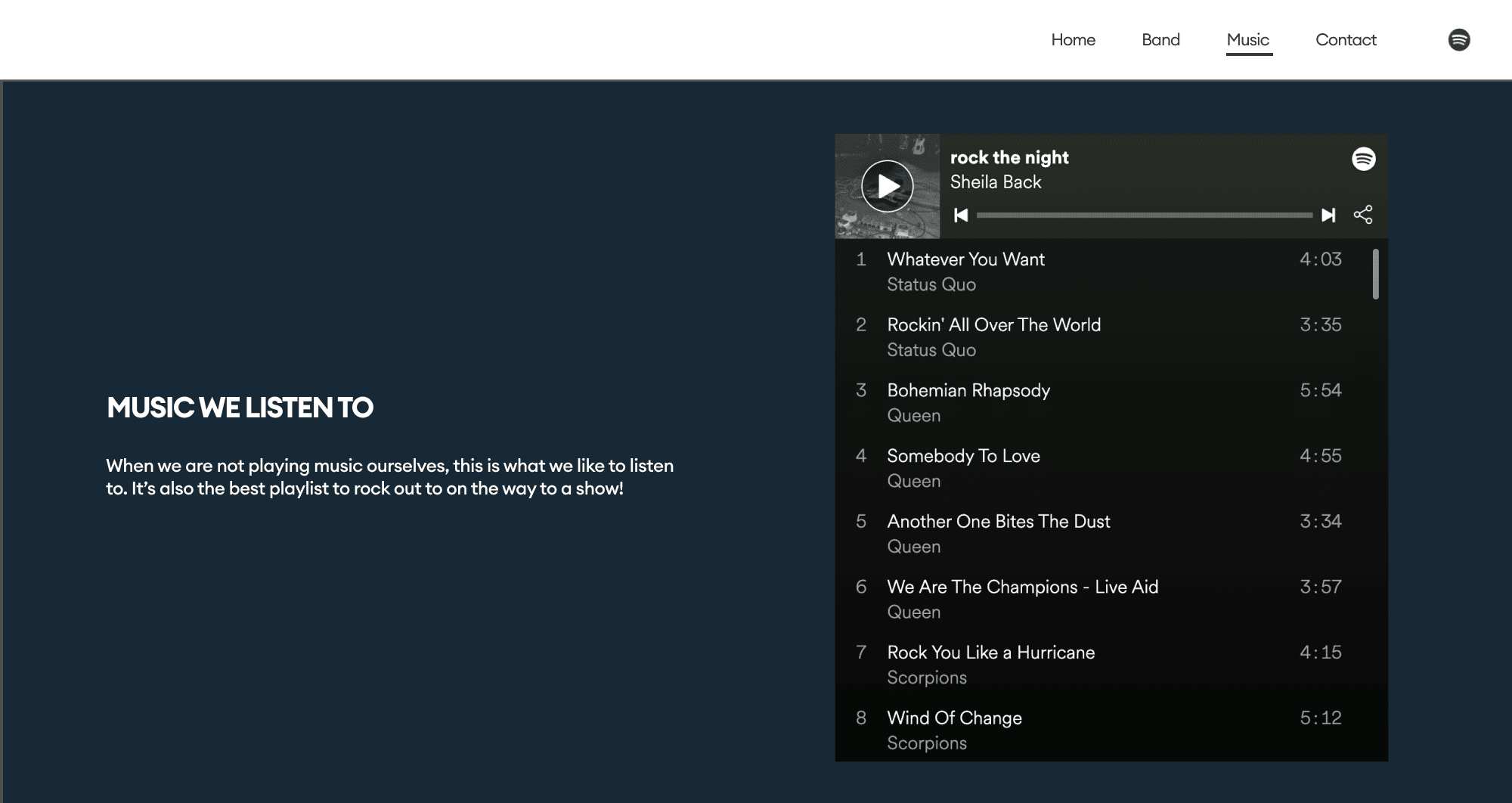 How to Embed a Spotify Playlist on Your Website | Jimdo