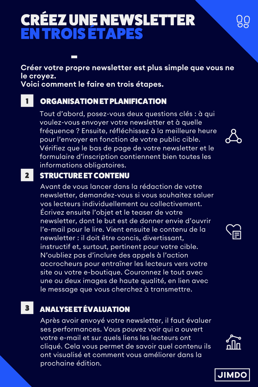 Créez une newsletter efficace en 3 étapes - Jimdo