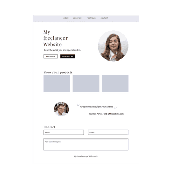 Create a Freelance Website and Get More Clients - Jimdo